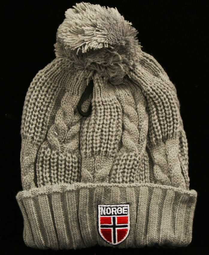 Strikkelue Voss, grå - LUER & HANSKER - norion-engros.no